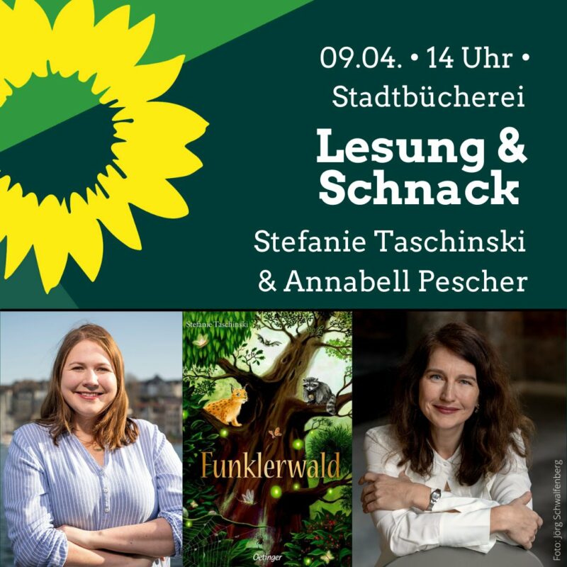 Stefanie Taschinski liest aus „Funklerwald“ – Grüne Flensburg